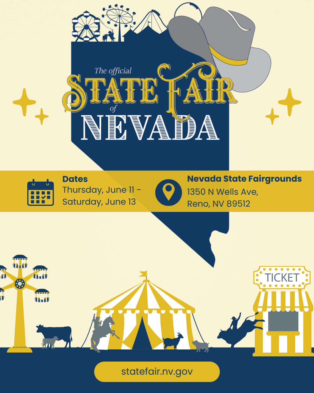 The official State Fair of Nevada coming June 11 - 13